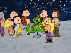 Snoopy Christmas Group Singing GIF | GIFDB.com