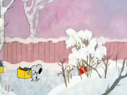 Snoopy Christmas House Repair GIF | GIFDB.com