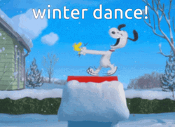 Snoopy Dancing Winter Dance GIF | GIFDB.com