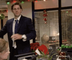 Snowball Fight The Office Dwight Schrute GIF | GIFDB.com