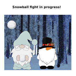 Snowball Fight Winter Elf GIF | GIFDB.com