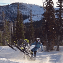 Snowmobile Wheelie In Slow Motion GIF | GIFDB.com