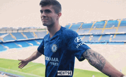 Soccer Player Christian Pulisic Arms Outstretched GIF | GIFDB.com