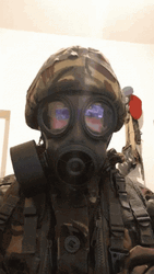 Soldier Donned Gas Mask GIF | GIFDB.com