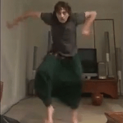 Someone Dancing Swinging Arms And Jumping GIF | GIFDB.com