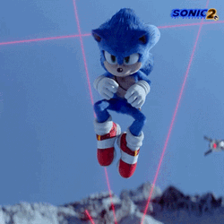 Sonic 2 Iconic Jumping In Laser GIF | GIFDB.com