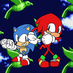 Sonic And Knuckles Dancing GIF | GIFDB.com