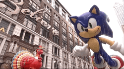Sonic Float Parade GIF | GIFDB.com