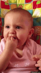 Sour Face Baby Girl GIF | GIFDB.com