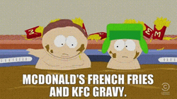 South Park Eric Cartman And Kyle Broflovski Craving Mcdonalds French Fries GIF | GIFDB.com