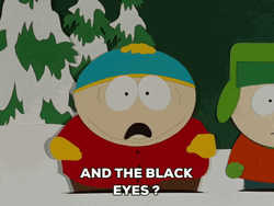 South Park Eric Cartman Scared Black Eye GIF | GIFDB.com