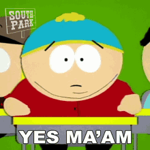 South Park Eric Cartman Yes Ma'am GIF | GIFDB.com