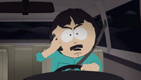 South Park Series Randy Marsh Riding Car GIF | GIFDB.com