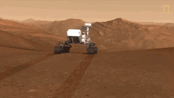 Space Rover Surveying Planet Mars GIF | GIFDB.com
