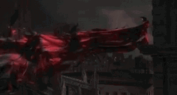 Spawn Red Long Cloack Floating GIF | GIFDB.com