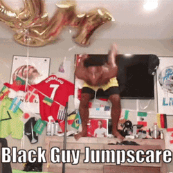 Sped Up Leap Black Guy Jumpscare GIF | GIFDB.com