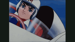 Speed Racer Driving Mach 5 Racing Car GIF | GIFDB.com