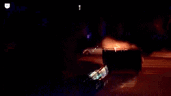 Speeding Street Dumpster Fire GIF | GIFDB.com