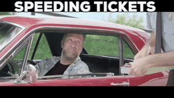 Speeding Tickets Guy With Policeman GIF | GIFDB.com