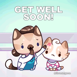 Speedy Recovery Get Well Soon Cat Doctor GIF | GIFDB.com