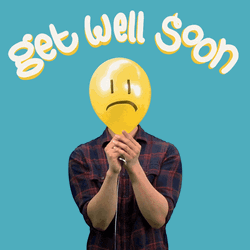 Speedy Recovery Get Well Soon Sad Balloon GIF | GIFDB.com