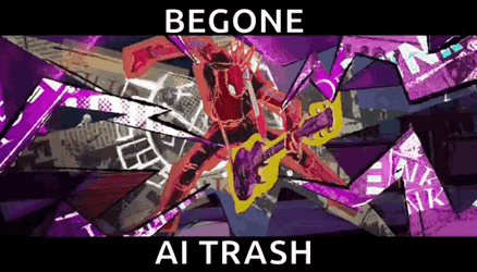 Spider Punk Be Gone GIF | GIFDB.com