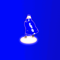 Spinning And Dancing Blue Chicken GIF | GIFDB.com