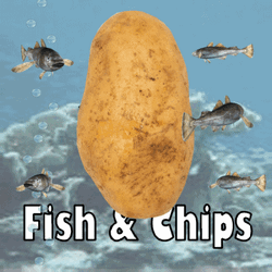 Spinning Fish Potato Chip Meme GIF | GIFDB.com