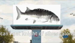 Spinning Knight Silver Talon Fish Biilboard GIF | GIFDB.com