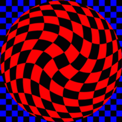 Spinning Red Circular Checkered GIF | GIFDB.com