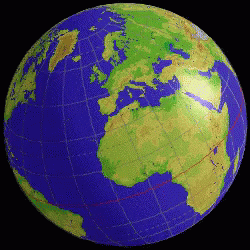 Spinning Terrestrial Globe GIF | GIFDB.com