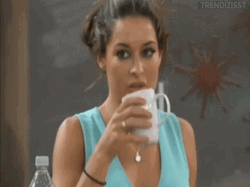 Spit Water Girl Laughing GIF | GIFDB.com