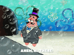 Spongebob Ahem Hi There To Patrick GIF | GIFDB.com