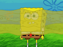 Spongebob Animated Melted With Smelly Waters GIF | GIFDB.com