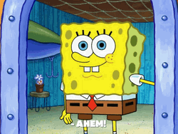 Spongebob Blank Face Ahem GIF | GIFDB.com