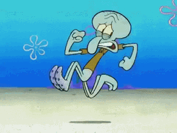 Spongebob Chasing Frantic Squidward GIF | GIFDB.com