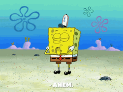 Spongebob Coughing Ahem GIF | GIFDB.com