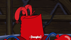 Spongebob Fire Laughing Mr Krabs GIF | GIFDB.com