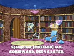 Spongebob Fire See You Later Squidward GIF | GIFDB.com