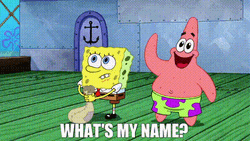 Spongebob I Need It Patrick What's My Name GIF | GIFDB.com