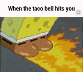 Spongebob Taco Bell Poop Meme GIF | GIFDB.com