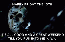 Spooky Friday Jason Voorhees Closeup GIF | GIFDB.com