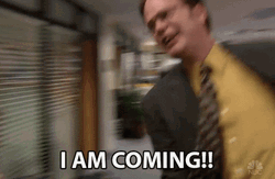 Sprinting Dwight Schrute The Office GIF | GIFDB.com
