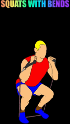 Squats With Bends Animation GIF | GIFDB.com
