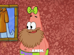 Squidward Ahem To Patrick The Star GIF | GIFDB.com