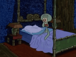 Squidward Pass Out GIF | GIFDB.com