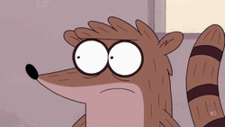 Rigby Squint Look GIF | GIFDB.com