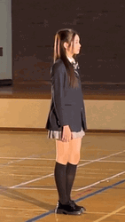 Standing Girl Turn Around GIF | GIFDB.com