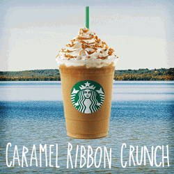 Starbucks Shaking Caramel Ribbon Crunch GIF | GIFDB.com
