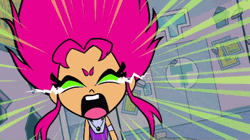 Teen Titans Starfire Screaming GIF | GIFDB.com